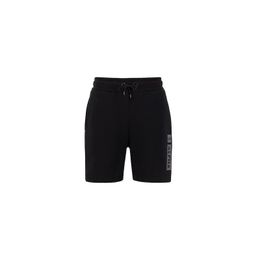 Alpha Industries Shorts »Alpha Puff Print Short« black M - Normalgrößen Normalgrößen M Brushed Fleece Stoff