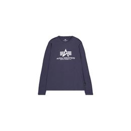 Alpha Industries Longsleeve »Basic Longsleeve BL« navy M M Single Jersey Stoff