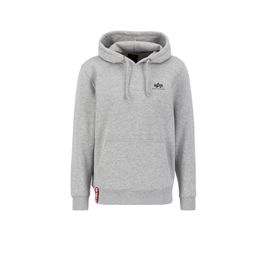 Alpha Industries Hoodie »Basic Hoodie SL« grey heather 3XL 3XL Brushed Fleece Stoff