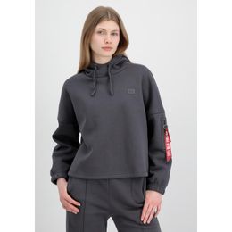 Alpha Industries Hoodie »X-Fit Label OS Hoodie Wmn« vintage grey XS XS Utility Pocket