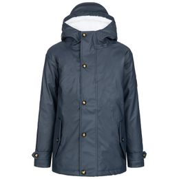 ANKERGLUT Regenjacke »Friesennerz #hafen KIDS« navy 122 122 Maritimer Regenmantel mit kuschlig warmen Fleecefutter