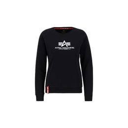 Alpha Industries Sweater »New Basic Sweatshirt BL W« black S S Brushed Fleece Stoff