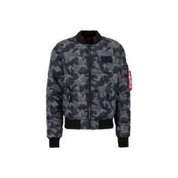 Alpha Industries Bomberjacke »MA-1 Puffer Bomber Camo« dark camo XL XL Polyester Tafetta Stoff