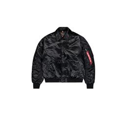 Alpha Industries Bomberjacke »Coach Logo Jacket« black M M Jaquard Nylon Stoff