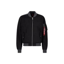 Alpha Industries Bomberjacke »MA-1 Faux Suede« black 3XL 3XL Fake Shearling Stoff