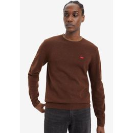 Levi's LEVI'S Wollpullover »ORIGINAL HM SWEATER« in klassischer Rundhalsform FONDUE FUDGE M M Cleaner Feinstsrickpulli von Levi's