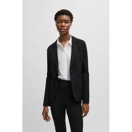 BOSS Orange Longblazer »Jaslim Premium Damenmode« mit geschlitzten Ärmeln Black 001 38 38 Blazer von BOSS Orange Womenswear