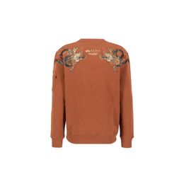 Alpha Industries Sweater »Dragon EMB Sweatshirt« hazel brown XS XS Utility Pocket und RBF Tag