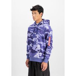 Alpha Industries Hoodie »Backprint Hoodie Camo« night purple camo XS XS Brushed Fleece Stoff