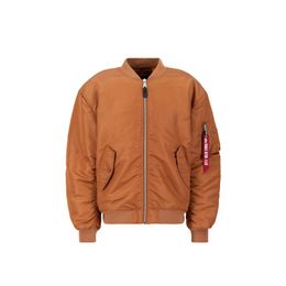 Alpha Industries Bomberjacke »MA-1 CS« hazel brown M M Flight Nylon Stoff