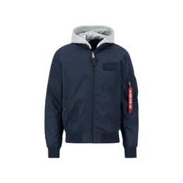 Alpha Industries Bomberjacke »MA-1 TT Hood Light« rep.blue S S TT Nylon Stoff