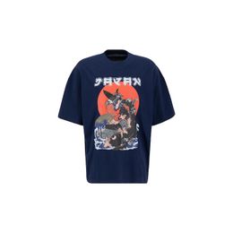 Alpha Industries T-Shirt »Japan Warrior T-Shirt« ultra navy XS XS Gewebtes Alpha Label rechts über dem Saum