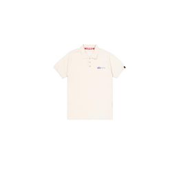 Alpha Industries Poloshirt »Basic Polo SL« vintage white XS XS Piqué Cotton Stoff