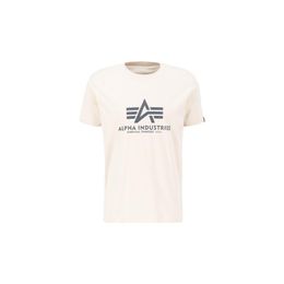 Alpha Industries T-Shirt »Basic T-Shirt BL« jet stream white M M Single Jersey Stoff