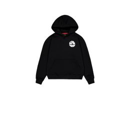 Alpha Industries Hoodie »Logo Hoodie Backprint W« black M M Brushed Fleece Stoff