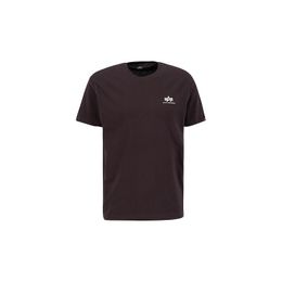 Alpha Industries T-Shirt »Basic T-Shirt SL« hunter brown XS XS Single Jersey Stoff
