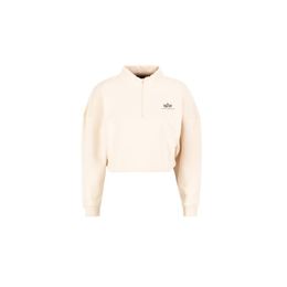 Alpha Industries Sweater »Half Zip Sweater COS SL Wmn« jet stream white M M Sweatshirt "Half Zip Sweater COS SL Wmn"
