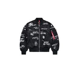 Alpha Industries Bomberjacke »MA-1 Peace« black S S Flight Nylon Stoff