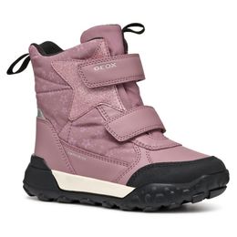 Geox Winterboots &raquo;J TREKKYUP GIRL B ABX&laquo; Klettstiefel, Snowboots, Winterstiefel mit Metallic Look pink 24 24 Robuste Winterboots mit...
