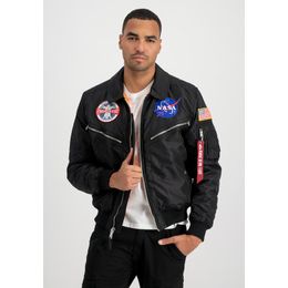 Alpha Industries Bomberjacke »Spacewalk Jacket« black M M 4 Außentaschen, 1 Innentasche