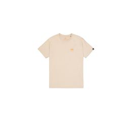 Alpha Industries T-Shirt »Basic T-Shirt SL« organic beige XL XL Single Jersey Stoff