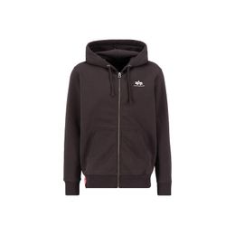 Alpha Industries Hoodie »Basic Zip Hoodie SL« hunter brown XL XL Brushed Fleece Stoff