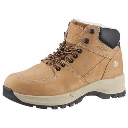 Dockers by Gerli Winterstiefel High Top Sneaker, Schnürboots mit weich gepolstertem Schaftrand camelfarben 43 43 Sportlicher Schnürboots von Dockers