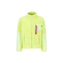 Alpha Industries Funktionsjacke »Sherpa Zip-Jacket« Arctic Lime L L Polar Fleece Stoff