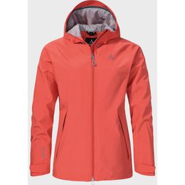 Schöffel SCHÖFFEL Outdoorjacke »2L Jacket Ankelspitz L« mit Kapuze 2030 - rot 46 46 Hohe Multi-Funktionalität durch elastische 2-Lagen VENTURI Bekleidung