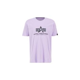 Alpha Industries T-Shirt »Basic T-Shirt BL Rainbow Ref.« pale violet 3XL 3XL Single Jersey Stoff