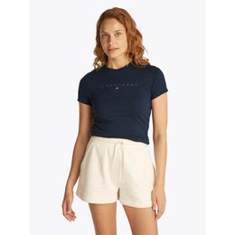 Tommy Jeans CURVE T-Shirt &raquo;TJW SLIM TONAL LINEAR TEE EXT&laquo; in Gro&szlig;en Gr&ouml;&szlig;en, Logodruck, Figurbetont Dark Night Navy 6XL (52) 6XL (52) Shirt von...