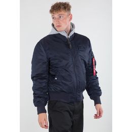 Alpha Industries Bomberjacke »MA-1 D-Tec« rep.blue XL XL Flight Nylon Stoff