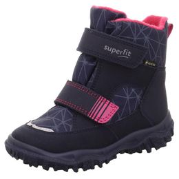 Superfit Klettstiefel »HUSKY WMS: mittel« Snowboots, Winterstiefel mit GORE TEX-Membran dunkelblau-pink 30 30 Winterstiefel mit zwei Klettverschlüssen