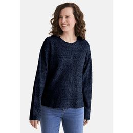 STOOKER WOMEN Strickpullover »CARO Strickpullover« Strick-Pullover Rundhals für Damen blue mel. 40/42 40/42 Strick-Pullover, Rundhals