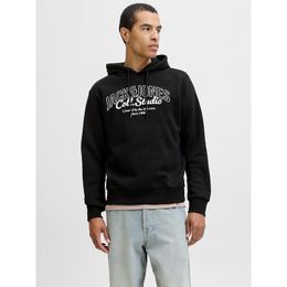 Jack & Jones JACK & JONES Kapuzensweatshirt &raquo;JJMAKOTO SWEAT HOOD&laquo; Black Print:Big print XS XS Sweater von Jack & Jones