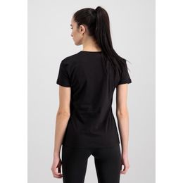 Alpha Industries T-Shirt »New Basic T-Shirt BL FP W« black/gold M M Rib Bündchen am Hals