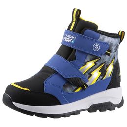 Skechers Klettstiefel »STORM BLAZER« Outdoorstiefel, Matschschuh, Straßenschuh mit Blinkfunktion blau-schwarz 35 35 Mit zwei Klettverschlüssen zum...