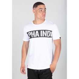 Alpha Industries T-Shirt »Printed Stripe T-Shirt« white XXL XXL Logo Loop Label am Saum