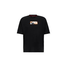 Alpha Industries T-Shirt »Camo Panel T-Shirt« black XXL XXL Single Jersey Stoff