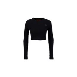 Alpha Industries Longsleeve »X-Fit Rib LS C Women« black M M Rib Jersey Stoff