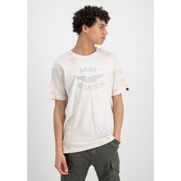 Alpha Industries T-Shirt »Vintage Aviation T-Shirt« dusty green M M Aviation Siebdruck auf der Brust