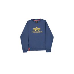 Alpha Industries Sweater »Basic Sweatshirt BL« new navy/wheat S S Brushed Fleece Stoff