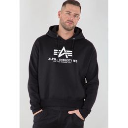 Alpha Industries Hoodie »Basic OS Hoodie« black M M Alpha Label am Saum