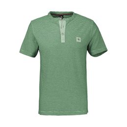 Lerros Kurzarmshirt mit Logostickerei an der Brust sage green L L T-Shirt von Lerros
