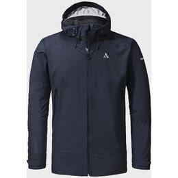Schöffel SCHÖFFEL Outdoorjacke »2.5L 3D Jacket Vistdal M« mit Kapuze 8820 - blau 52 52 Permanent wasserdicht, winddicht und atmungsaktiv dank Dermizax 3D...