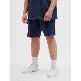 Jack & Jones PlusSize JACK & JONES PLUSSIZE Shorts »JPSTKANE JJSCRIPT SWEAT SHORTS AMT PLS« Sky Captain 42 (4XL) - N-Gr N-Gr 42 (4XL) Bequeme Sweatshort von Jack & Jones...