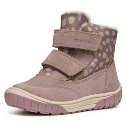 Geox Winterboots &raquo;B OMAR GIRL WPF&laquo; Klettstiefel, Babystiefel Winterstiefel mit sch&ouml;nem Muster dunkelbeige 22 22 Bequemer Lauflernschuh mit...