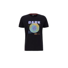 Alpha Industries T-Shirt »Dark Side T-Shirt« black/neon purple L L Grammatur: 160 g/m²