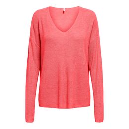 Only Damen Only Strickpullover &raquo;ONLLECIA LIFE LS LOOSE V-NECK CC KNT&laquo; L (40)