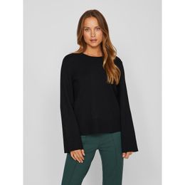 Vila Rundhalspullover »VICASSIE O-NECK L/S KNIT TOP - NOOS« Black Beauty M M Pullover von Vila